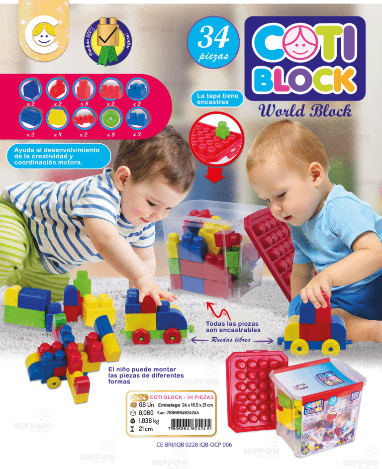 COTI BLOCK WORLD BLOCK 34 PZS ( CDE )