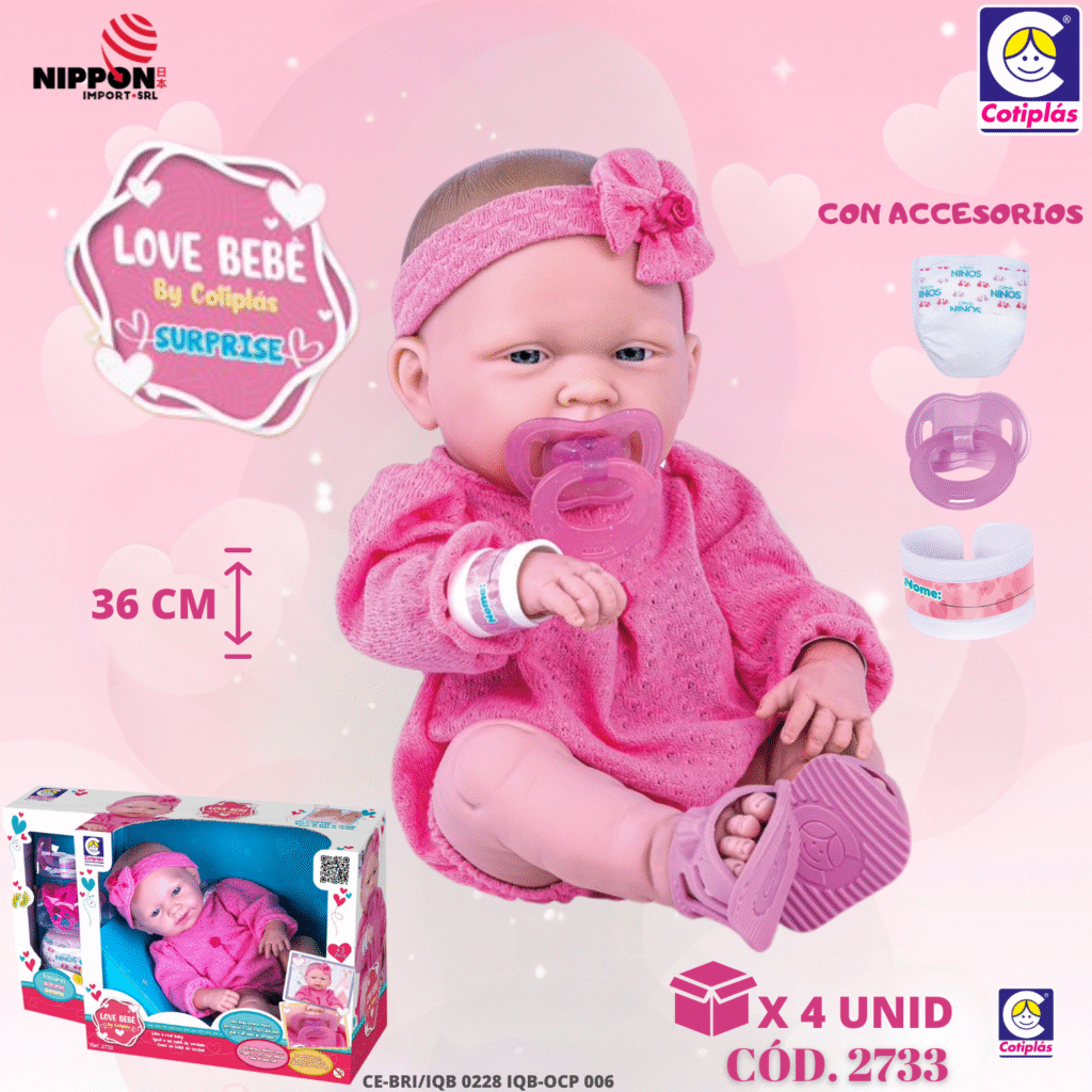 LOVE BEBE CON ACCESORIOS ( CDE )
