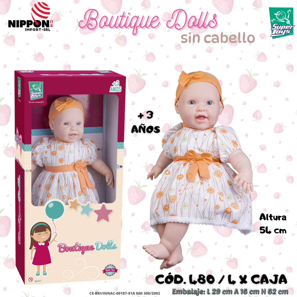 MUÑECA BOUTIQUE DOLLS SIN CABELLO ( CDE )