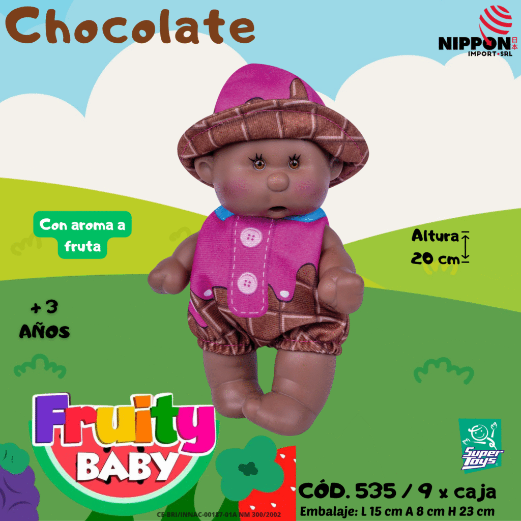 MUÑECA FRUITY BABY CHOCOLATE ( CDE )