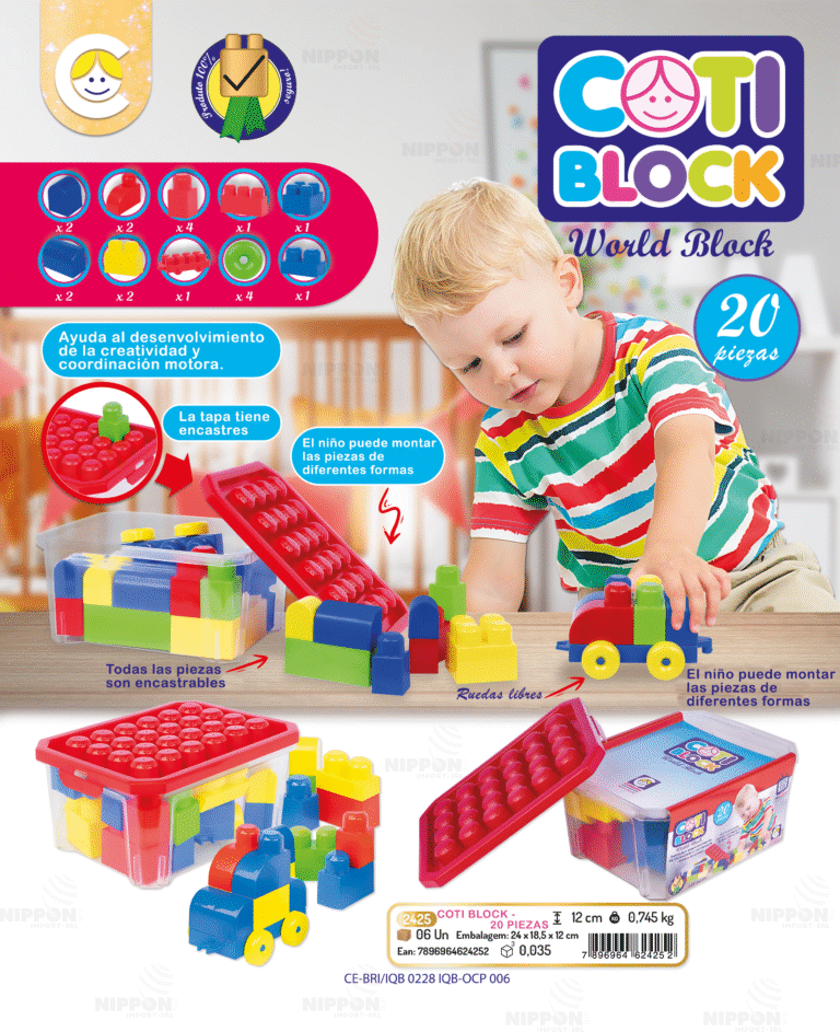 COTI BLOCK WORLD BLOCK 20 PZS