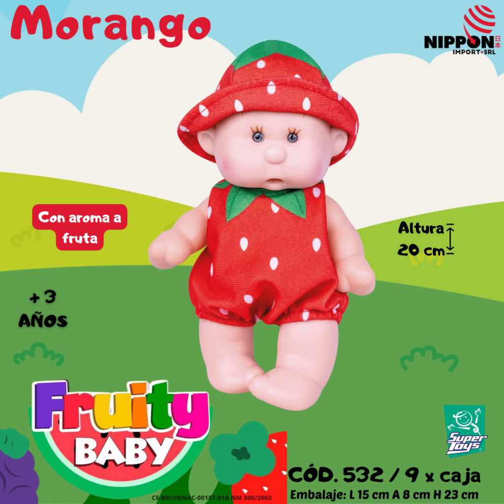 MUÑECA FRUITY BABY MORANGO ( ENC )